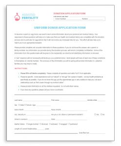 Forms - Assisted Fertility Program