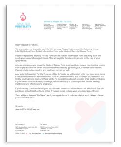 Forms - Assisted Fertility Program